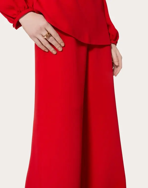 Valentino Garavani High-waisted Wide-leg Trousers