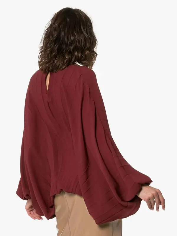 Valentino Garavani Bat-sleeve Pleated Top