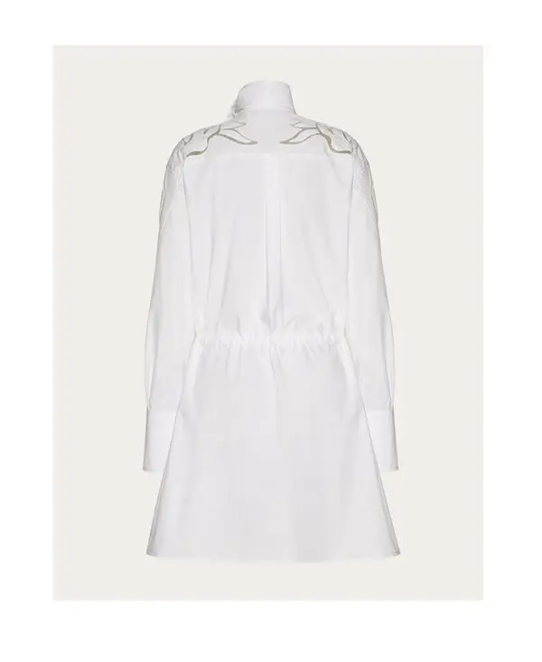 Valentino Garavani Flower Hollowed-out Embroidery Dress