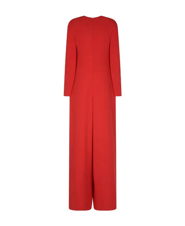 Valentino Garavani Vlogo Silk Jumpsuit