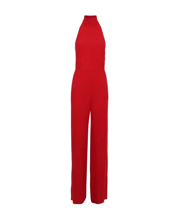 Valentino Garavani Halterneck Wide-leg Jumpsuit - Red