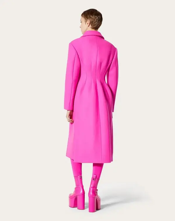 Valentino Garavani Bow Detailed Long-sleeved Coat