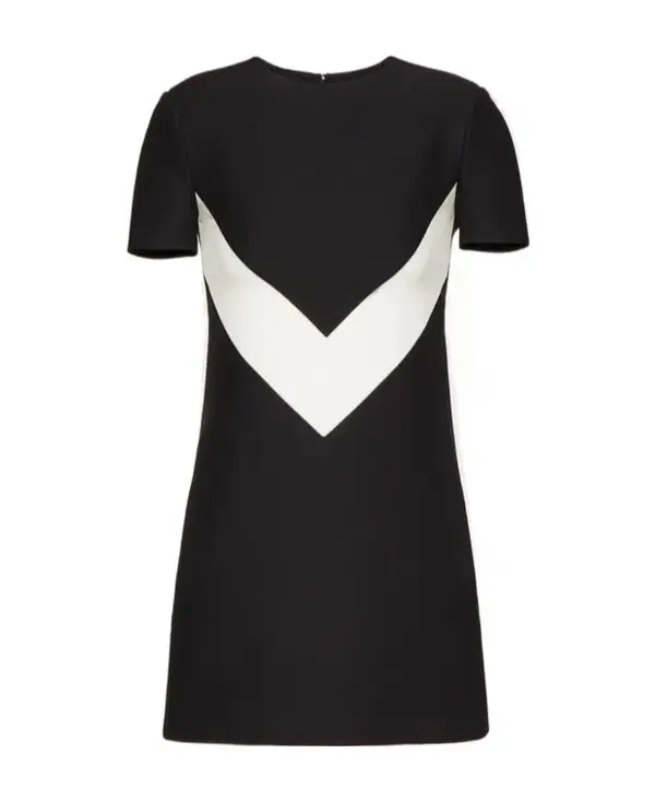 Valentino Garavani Two-tone T-shirt Dress - Black