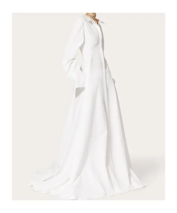Valentino Garavani Compact Popeline Evening Dress