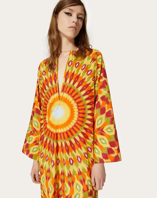 Valentino Garavani Round Rain Printed Dress