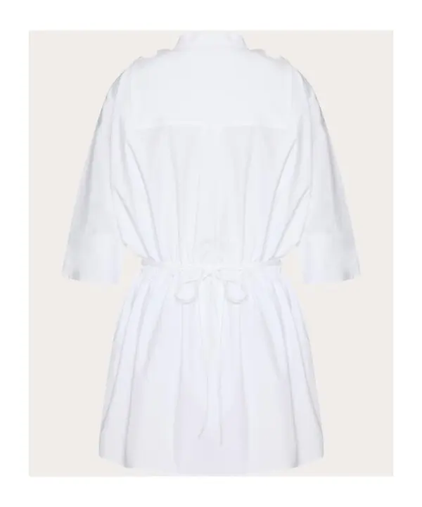 Valentino Garavani Embroidered Cotton Popeline Dress