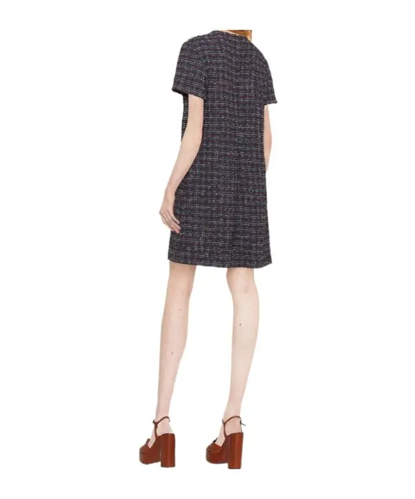 Valentino Garavani Tweed Short-sleeve Mini Dress