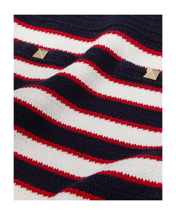Valentino Garavani Striped Knitted Skirt