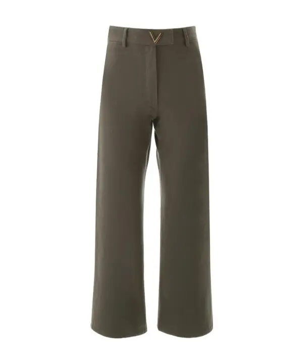 Valentino Garavani Cropped Wide-leg Trousers