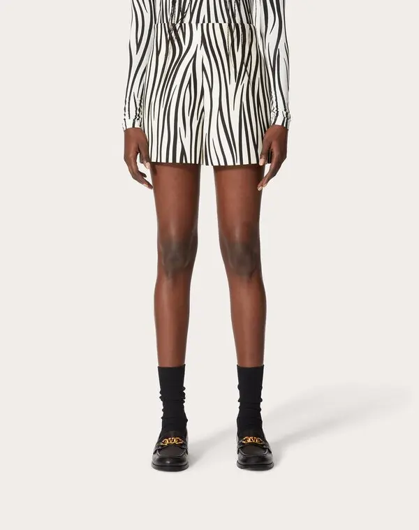 Valentino Garavani Zebra-print Shorts