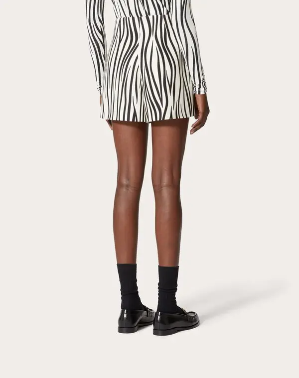 Valentino Garavani Zebra-print Shorts