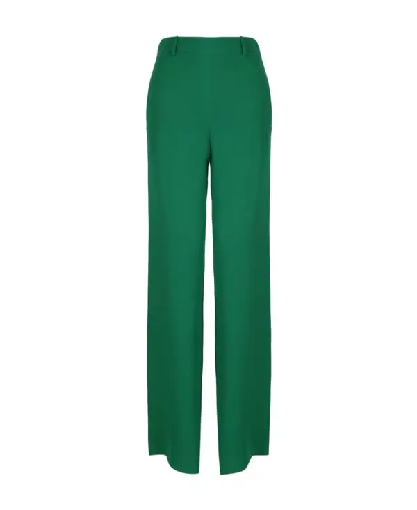 Valentino Garavani Silk Tailored Wide-leg Trousers