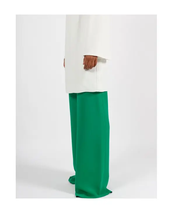 Valentino Garavani Silk Tailored Wide-leg Trousers