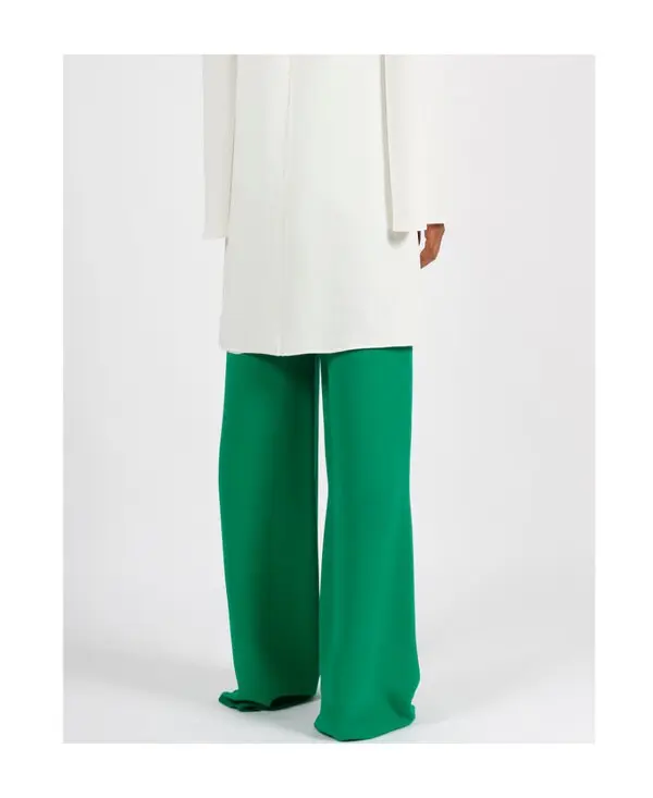 Valentino Garavani Silk Tailored Wide-leg Trousers