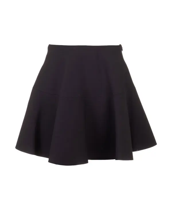 Valentino Garavani Flared A-line Mini Skirt - Black