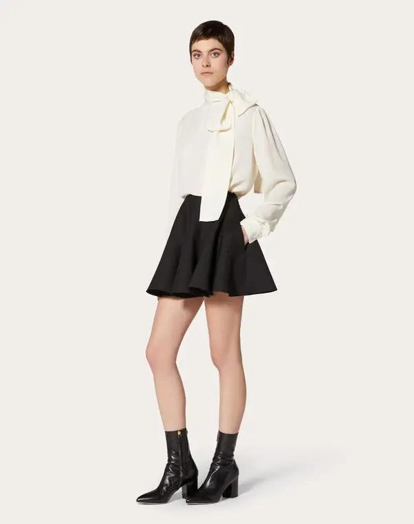Valentino Garavani Flared A-line Mini Skirt