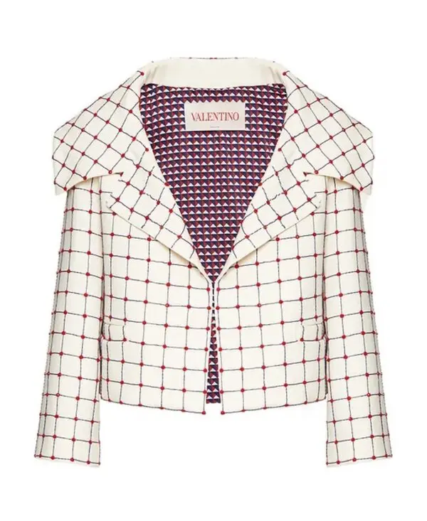 Valentino Garavani Geometric Bead Casual Jacket