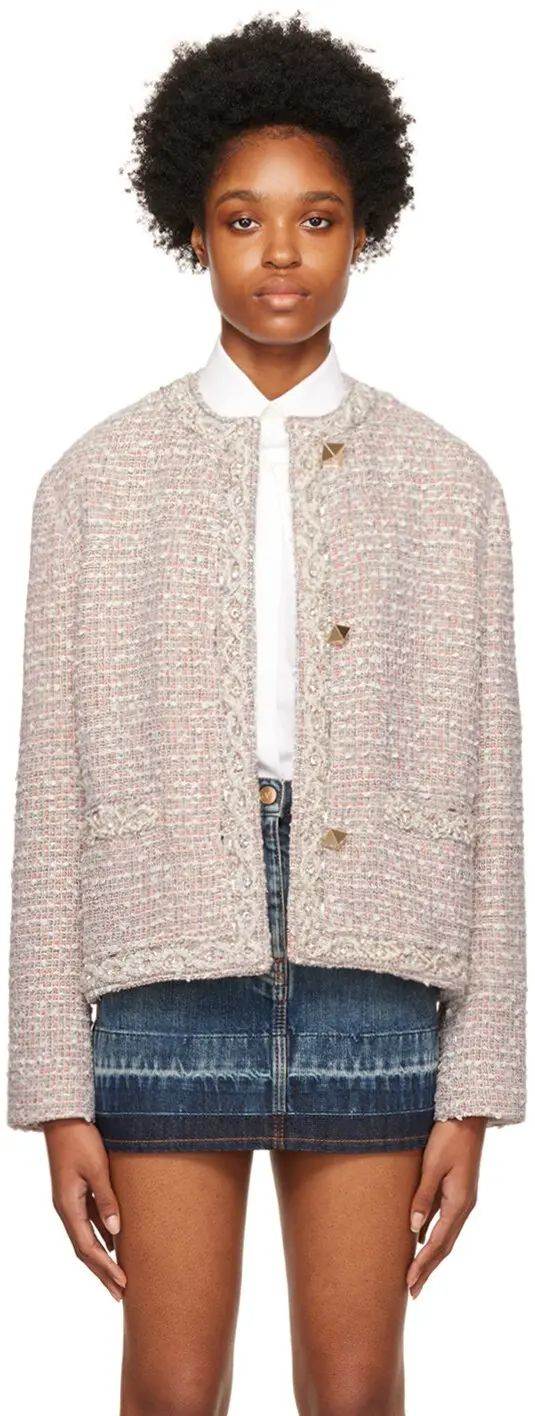 Valentino Garavani Single-breasted Tweed Jacket