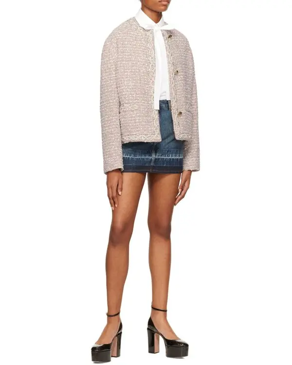 Valentino Garavani Single-breasted Tweed Jacket
