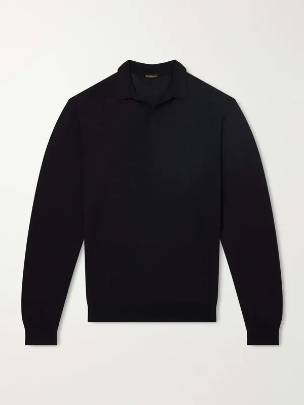 Rubinacci Sea Island Cotton Polo Shirt