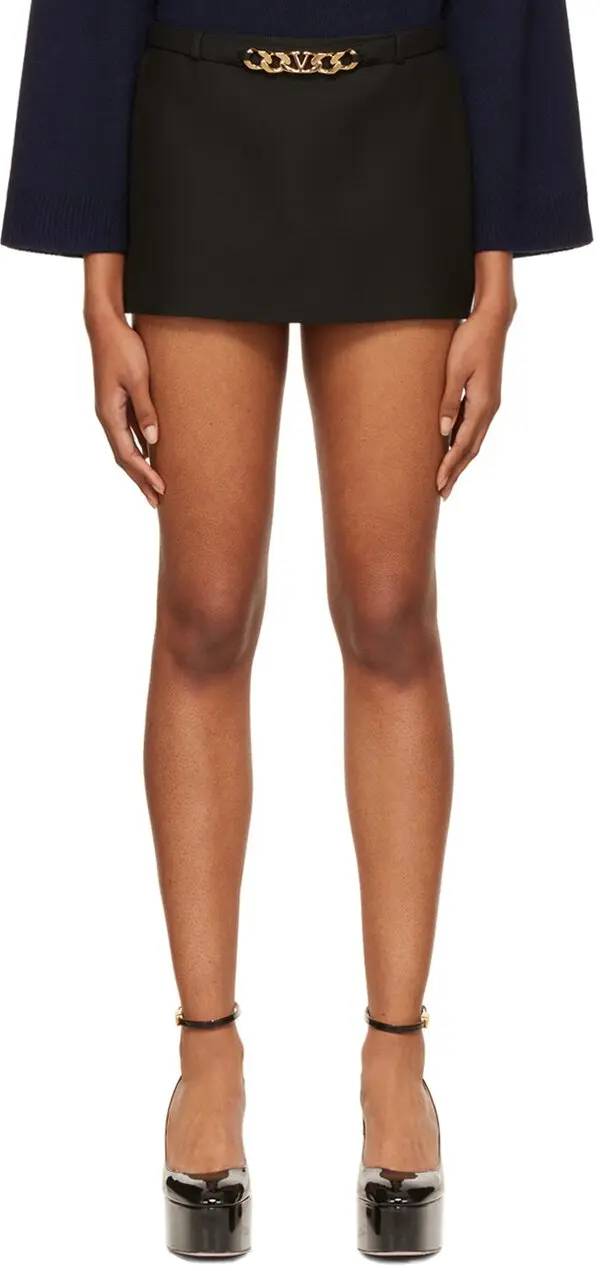 Valentino Garavani Logo Mini Skirt