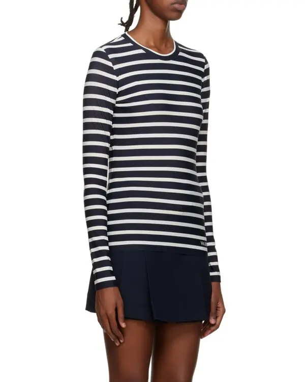Valentino Garavani Striped Knitted Top