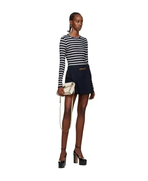 Valentino Garavani Striped Knitted Top