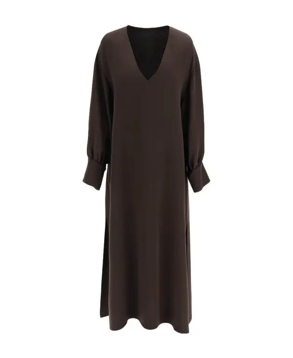 Valentino Garavani V-neck Long-sleeved Dress