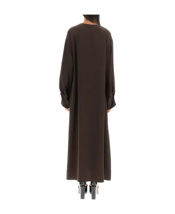 Valentino Garavani V-neck Long-sleeved Dress