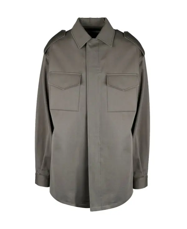 Valentino Garavani Vlogo Stitched Shirt Jacket