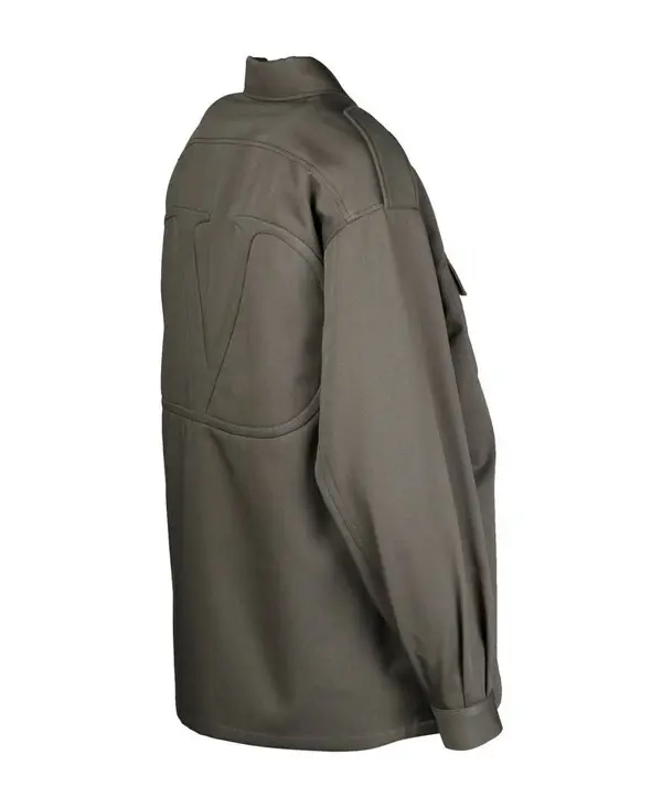 Valentino Garavani Vlogo Stitched Shirt Jacket