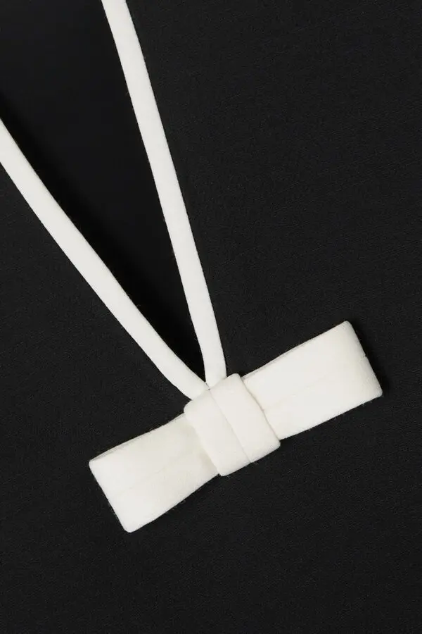 Valentino Garavani Bow-detail Wool-blend Blouse