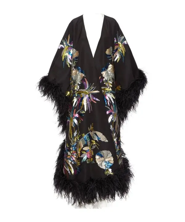 Valentino Garavani Patterned Cloak - Black