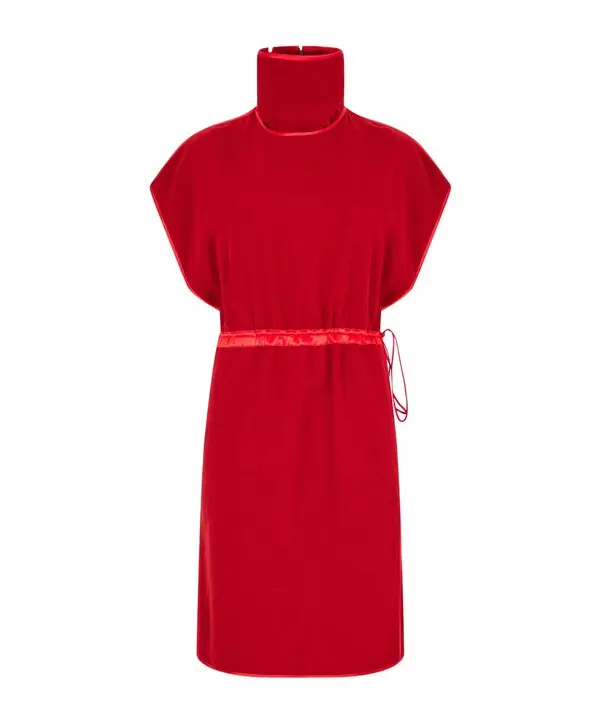 Gucci Turtleneck Capsleeve Mini Dress