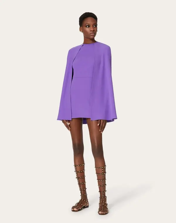 Valentino Garavani Cape-style Silk Dress