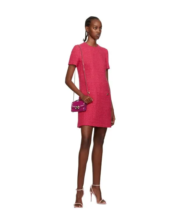 Valentino Garavani Roman Stud Tweed Mini Dress