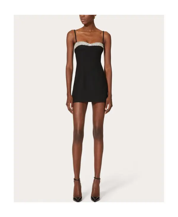 Valentino Garavani Crystal-embellished Mini Dress