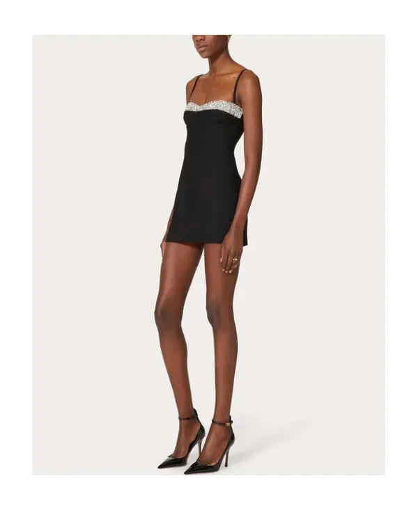 Valentino Garavani Crystal-embellished Mini Dress