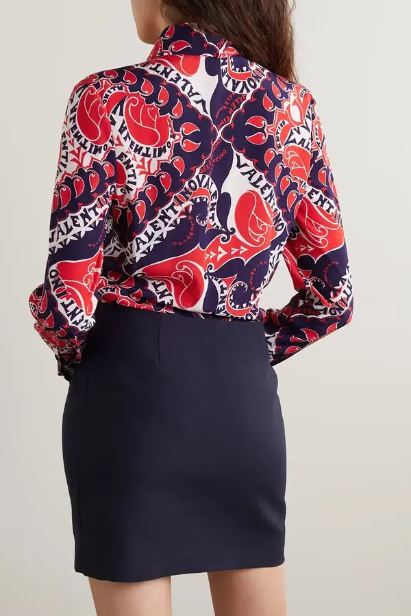 Valentino Garavani Manifesto Bandana Printed Mini Dress