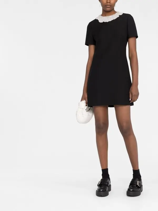 Valentino Garavani Contrast-collar Minidress