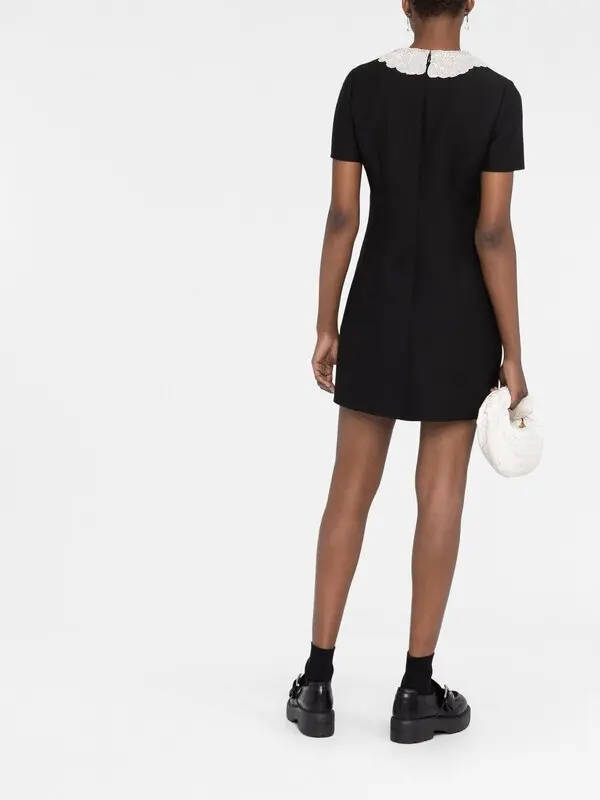 Valentino Garavani Contrast-collar Minidress