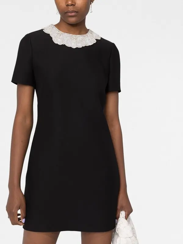 Valentino Garavani Contrast-collar Minidress