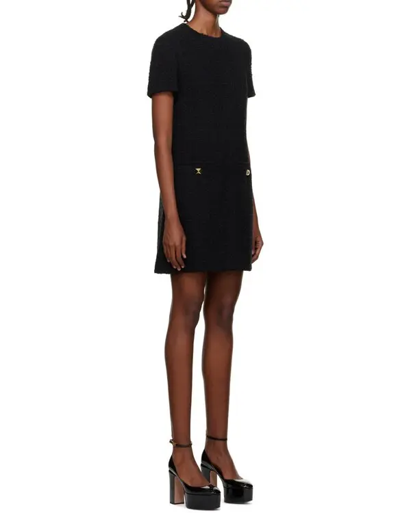 Valentino Garavani Short-sleeve Tweed-style Dress