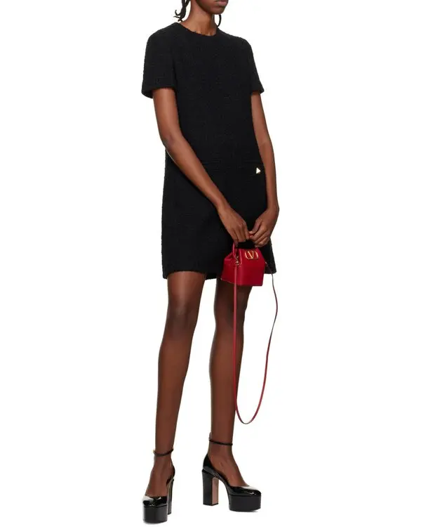 Valentino Garavani Short-sleeve Tweed-style Dress