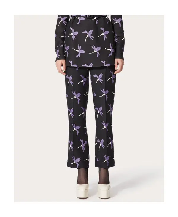 Valentino Garavani Fairy Flowers Print Trousers