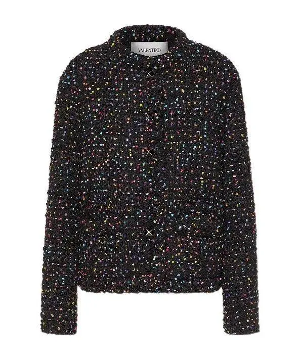 Valentino Garavani Tweed Pois Jacket