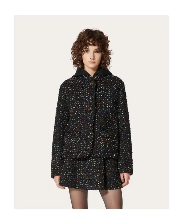 Valentino Garavani Tweed Pois Jacket