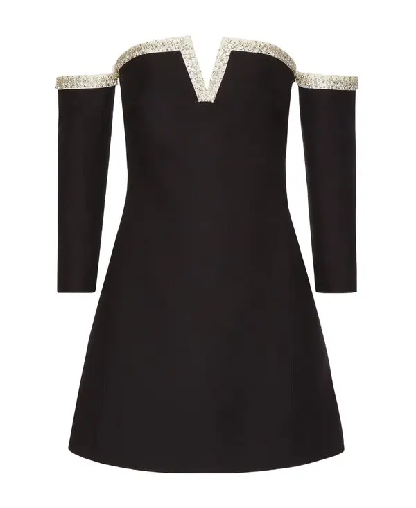 Valentino Garavani Off-shoulder Mini Dress