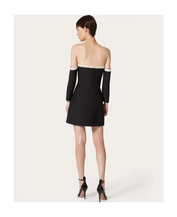 Valentino Garavani Off-shoulder Mini Dress
