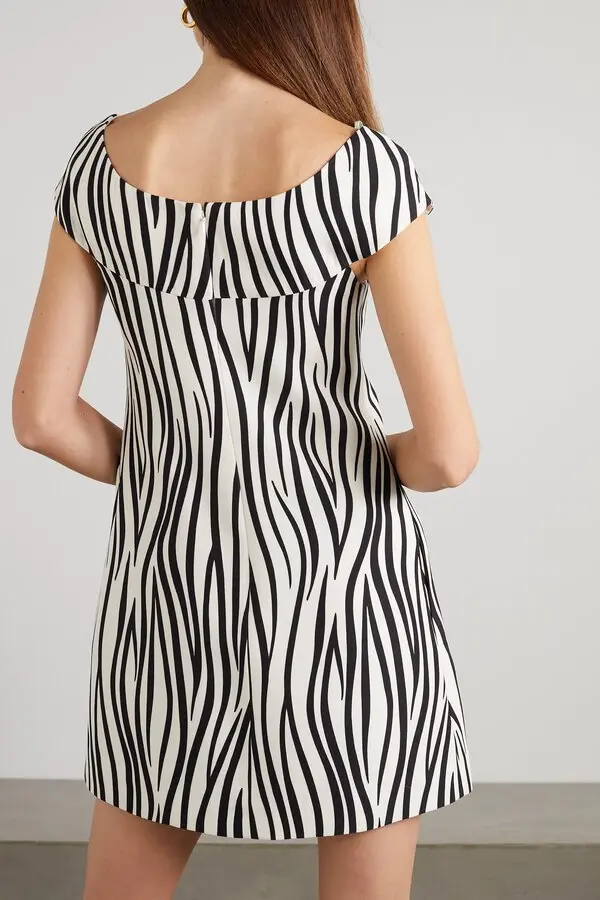 Valentino Garavani Zebra Crepe Dress